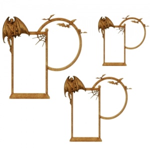 Halloween Multi Frame - Winged Devil & Crypt